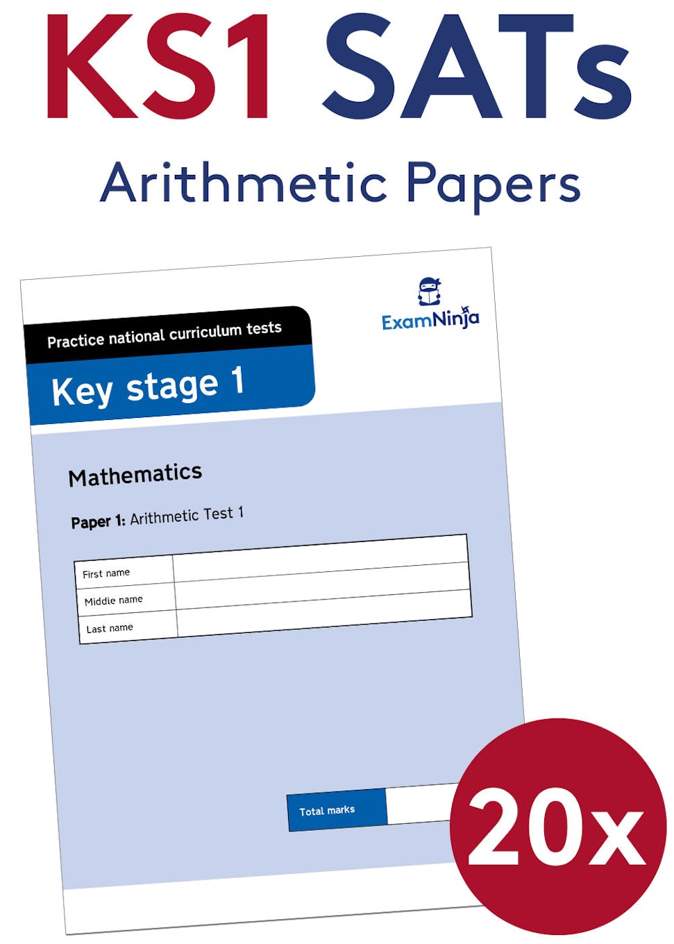 KS1 SATs Arithmetic Practice Papers for Year 2 (Ages 6-7)
