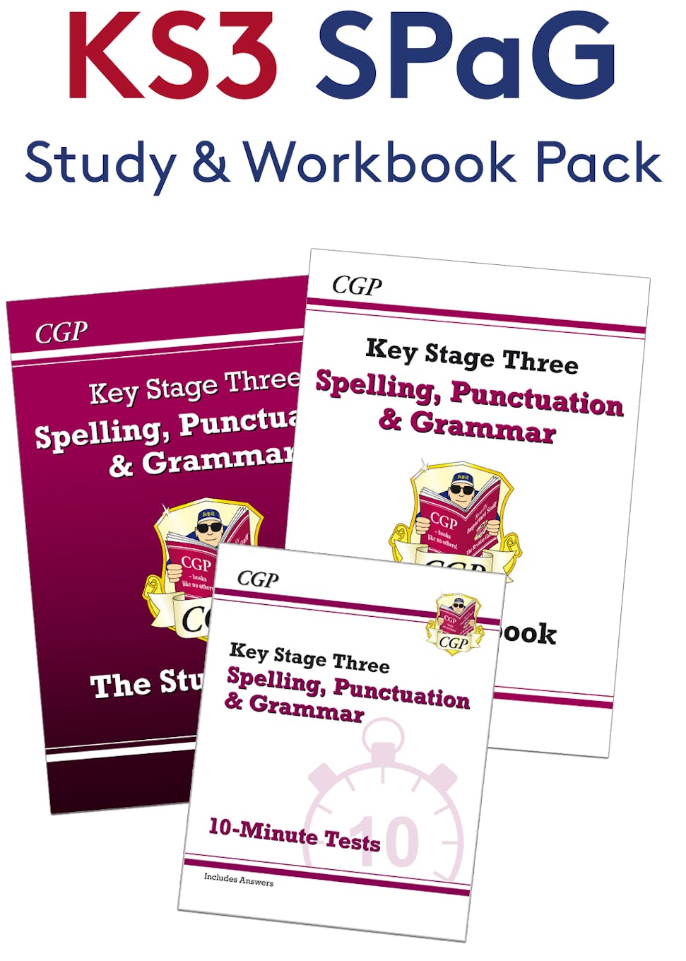 Buy KS3 SPaG Study & Workbook Pack | Ages 11-14 | Exam Ninja