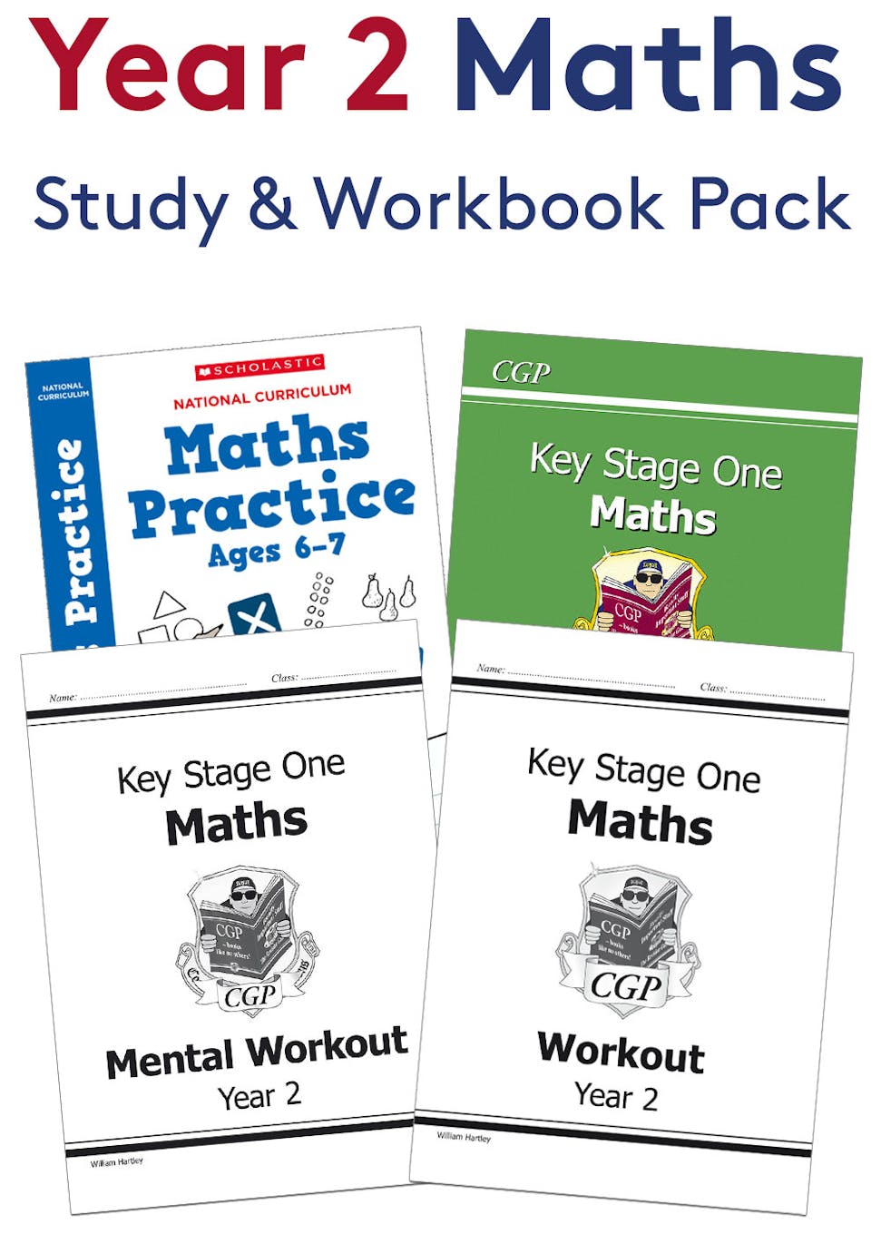Buy Year 2 Maths Study & Workbook Pack (Ages 6-7) | Exam Ninja