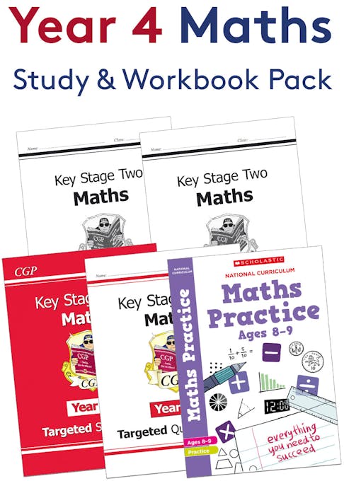 Buy Year 4 Maths Study & Workbook Pack (Ages 8-9) | Exam Ninja